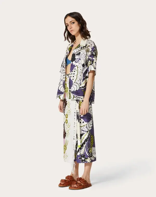 Valentino Garavani Arazzo-print Sequined Shirt