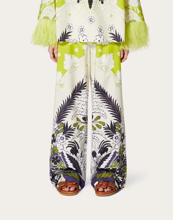 Valentino Garavani Tropical World Arazzo Printed Pants