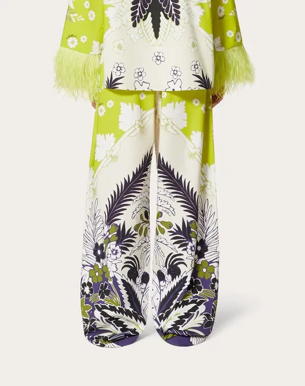 Valentino Garavani Tropical World Arazzo Printed Pants