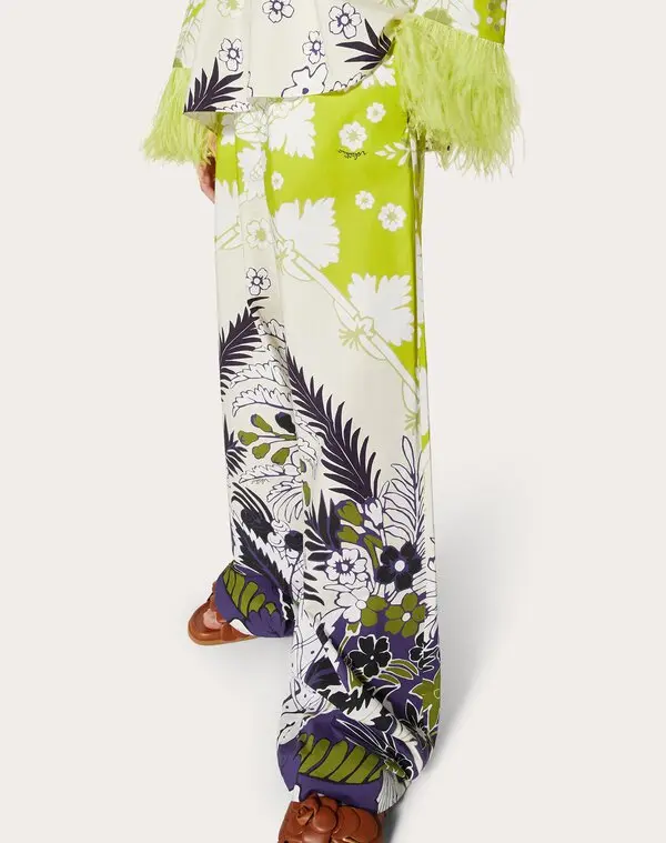 Valentino Garavani Tropical World Arazzo Printed Pants