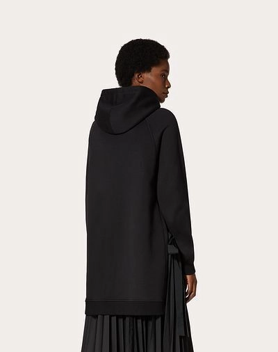 Valentino Garavani Lace Trim Bow-embellished Hoodie