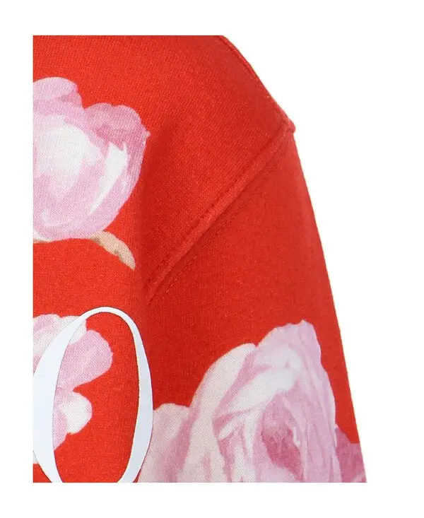 Valentino Garavani Floral-print Logo Sweatshirt