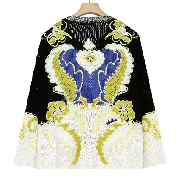 Valentino Garavani World Arazzo Intarsia-knit Top