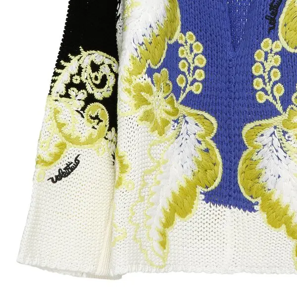 Valentino Garavani World Arazzo Intarsia-knit Top