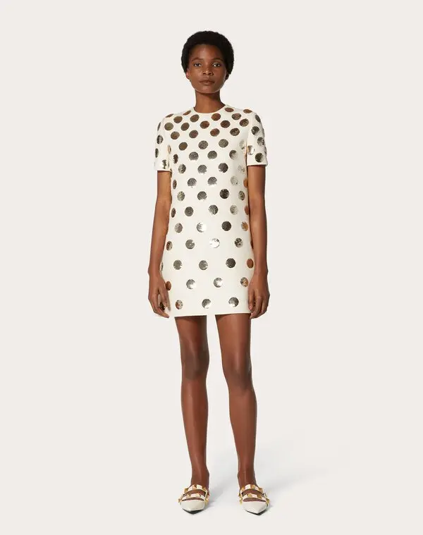 Valentino Garavani Tang Yan's Same Polka Dot Sequin Embroidery Dress
