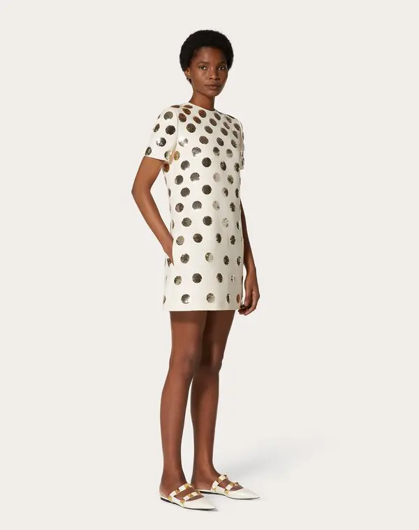 Valentino Garavani Tang Yan's Same Polka Dot Sequin Embroidery Dress