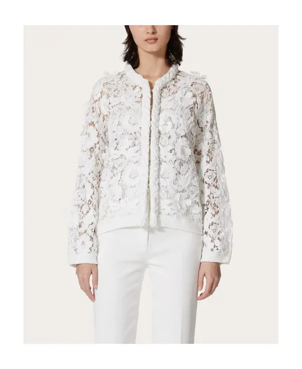 Valentino Garavani Floral Lace Cardigan