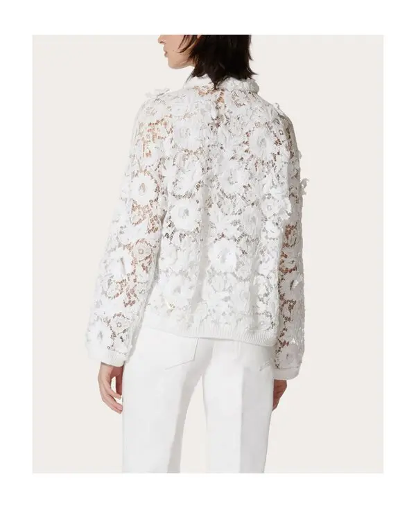 Valentino Garavani Floral Lace Cardigan
