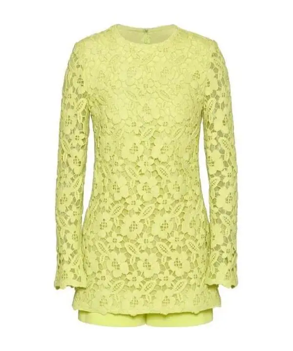Valentino Garavani Logo Short Jumpsuit - Yellow