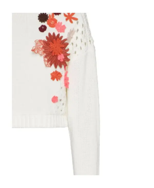 Valentino Garavani Embroidered-floral Jumper