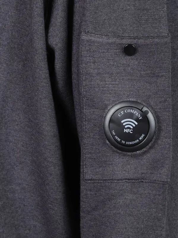 C.P. COMPANY Lens-detail Raglan-sleeve Sweater