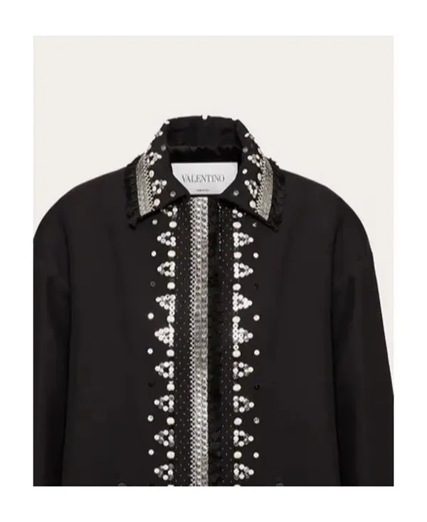 Valentino Garavani Embroidered Long-sleeved Casual Jacket