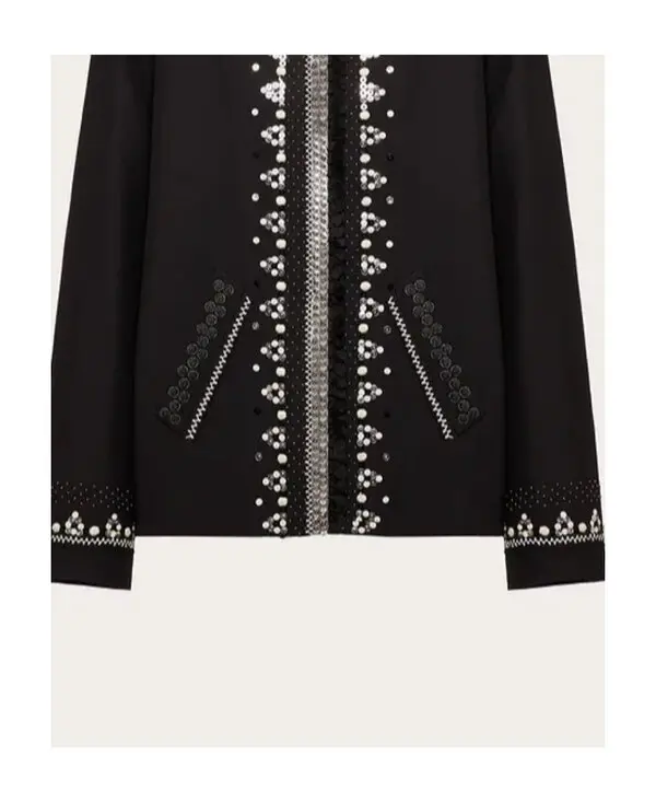 Valentino Garavani Embroidered Long-sleeved Casual Jacket