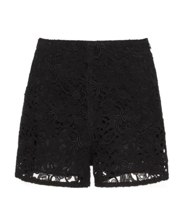 Valentino Garavani Floral Motif Crochet Shorts
