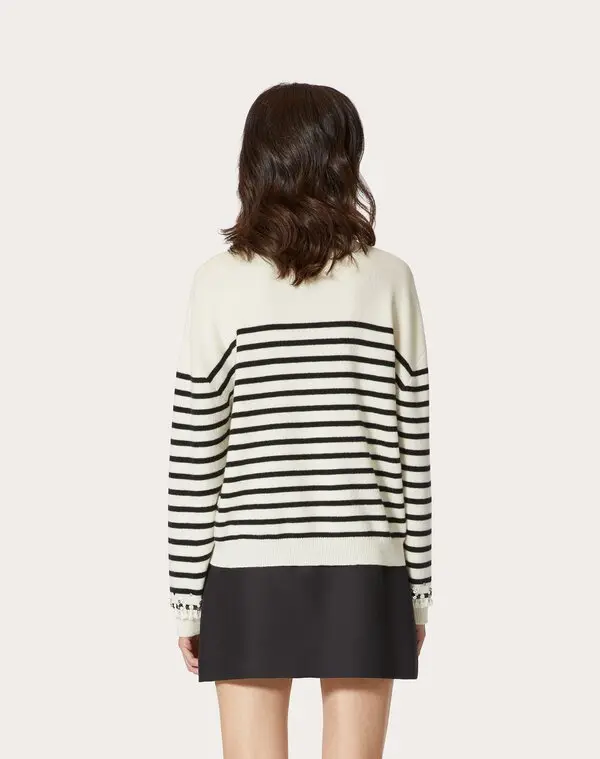 Valentino Garavani Horizontal-stripe Long-sleeve Jumpr