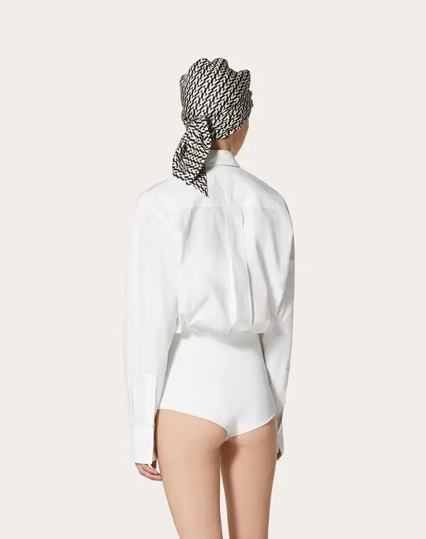 Valentino Garavani Buttoned Shirt Playsuit