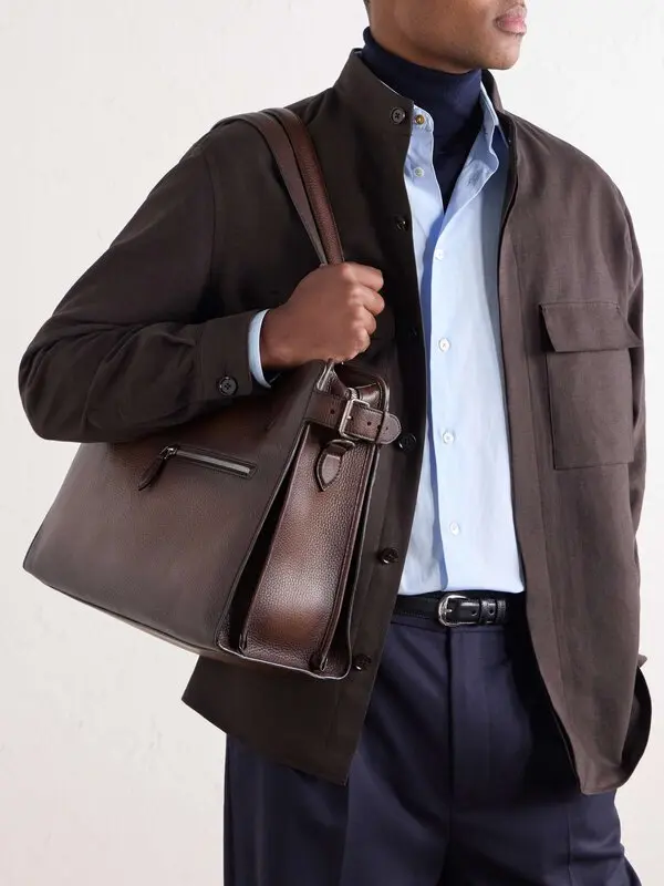 Berluti Un Jour De Plus Full-grain Leather Tote Bag