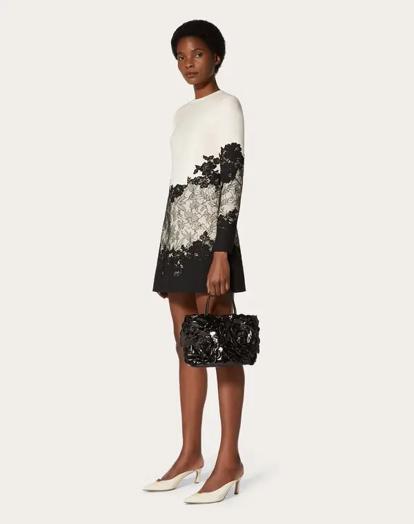 Valentino Garavani Lace-embellished Shift Dress