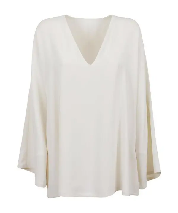 Valentino Garavani Long Bell Sleeves Blouse - White