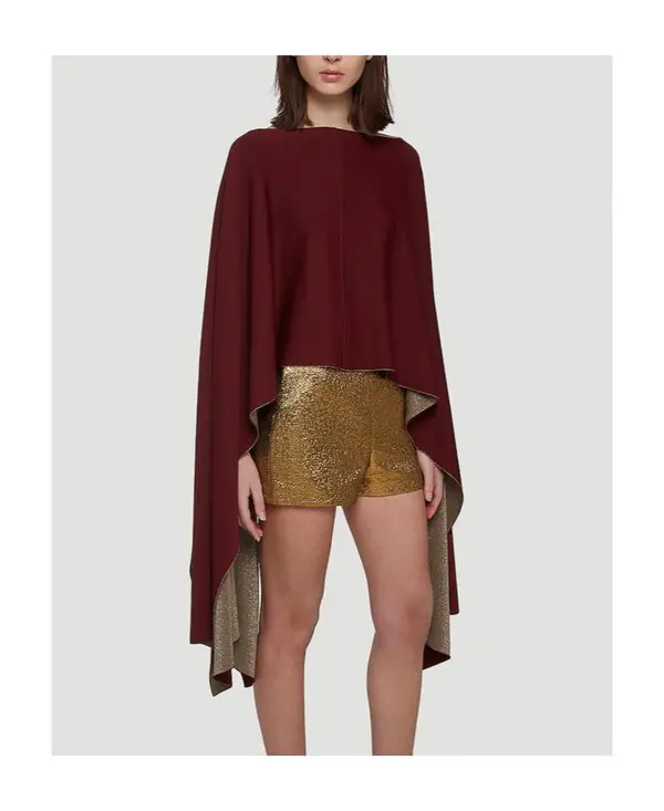Valentino Garavani Asymmetric Draped Sweater - Brown