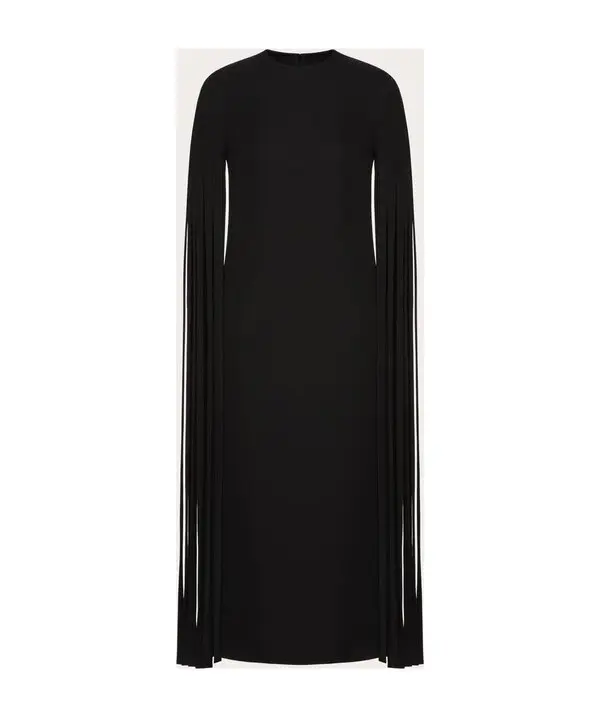Valentino Garavani Fringed Cold-shoulder Maxi Dress - Black
