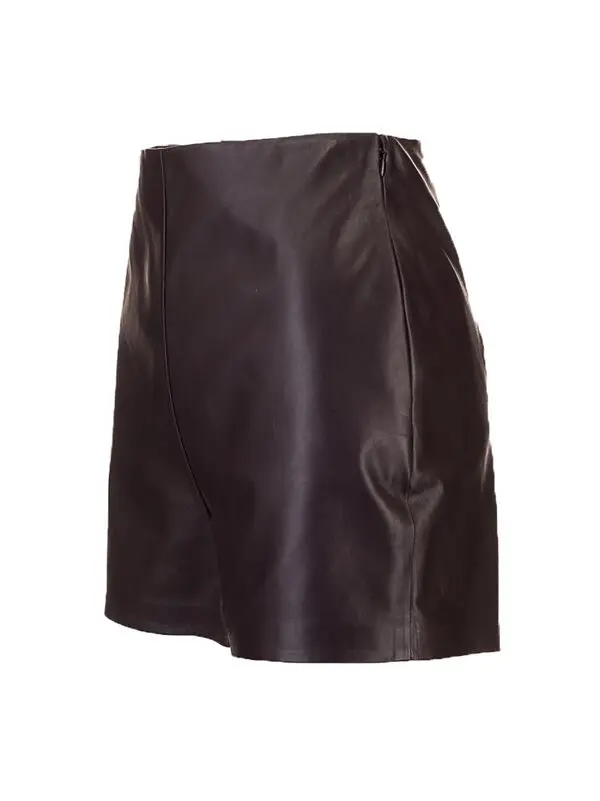 Valentino Garavani High-waisted Leather Shorts