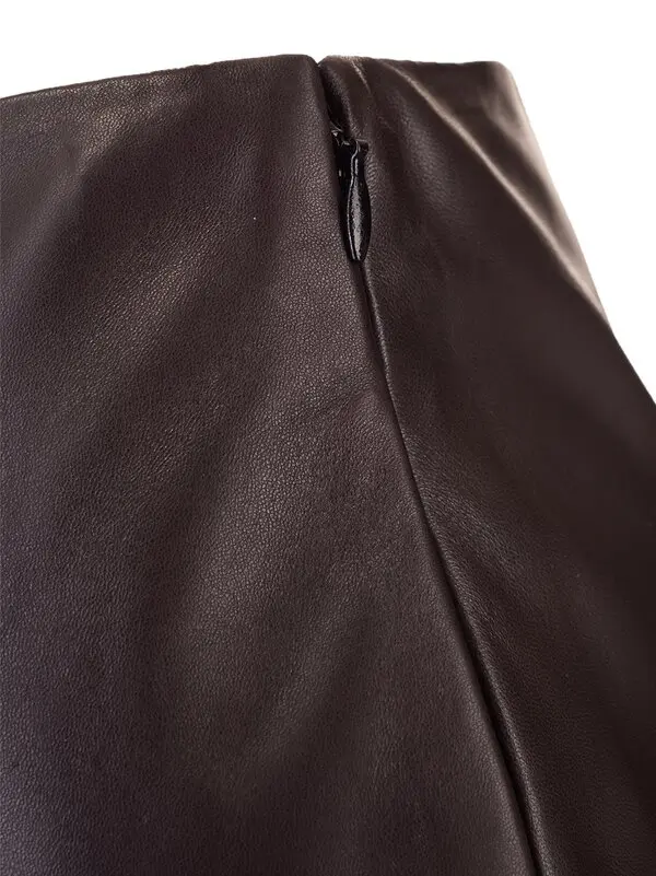 Valentino Garavani High-waisted Leather Shorts