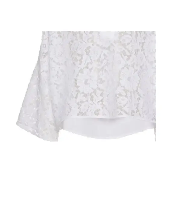 Valentino Garavani Lace Cropped Blouse