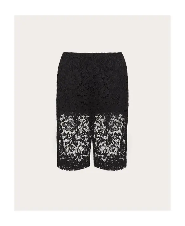 Valentino Garavani High-waisted Lace Shorts