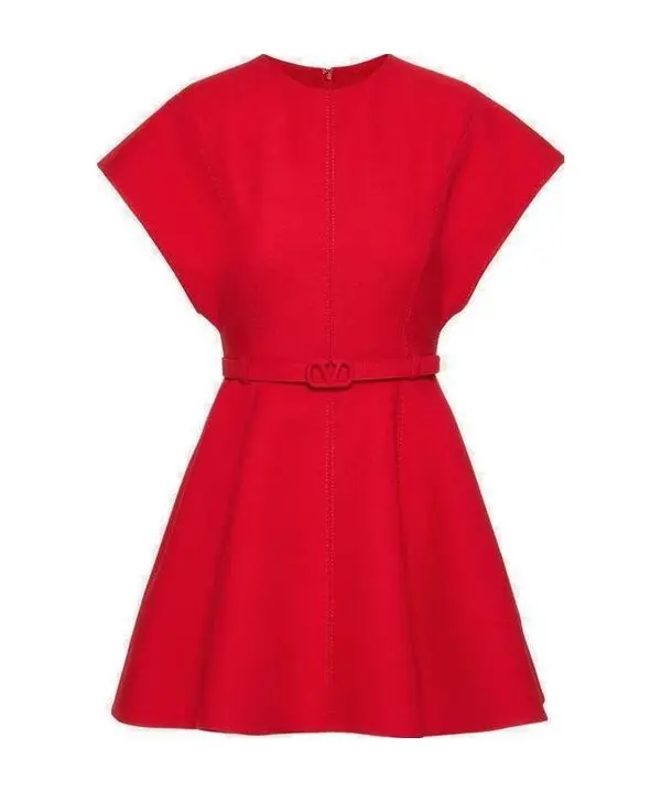 Valentino Garavani Flared Belted Dress