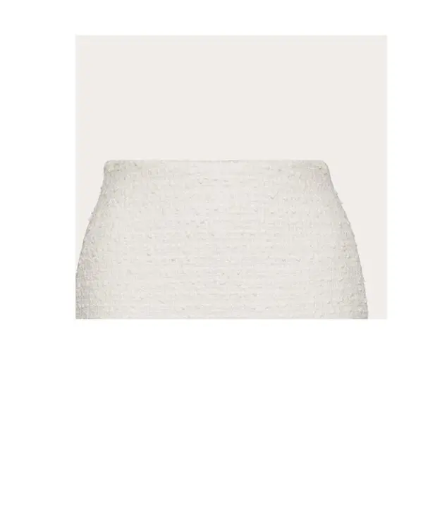 Valentino Garavani Knitted Tweed Mini Skort