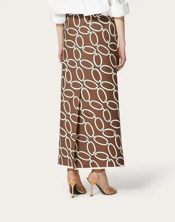 Valentino Garavani All-over Printed High Waist Skirt