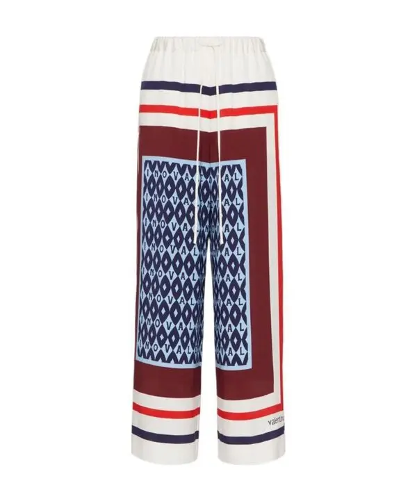 Valentino Garavani Striped Silk-cady Trousers