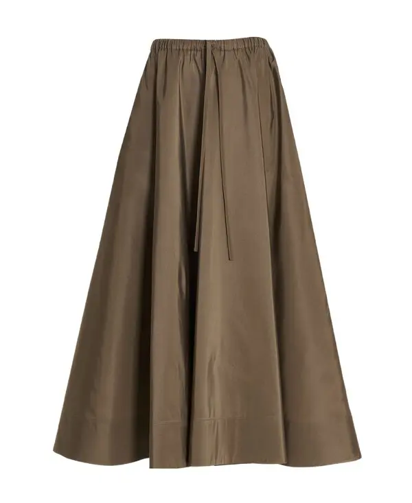 Valentino Garavani A-line Drawstring-waist Skirt - Brown