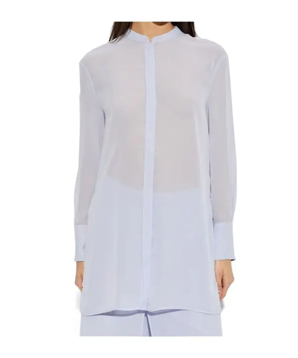 Emporio Armani Stand Collar Longline Top