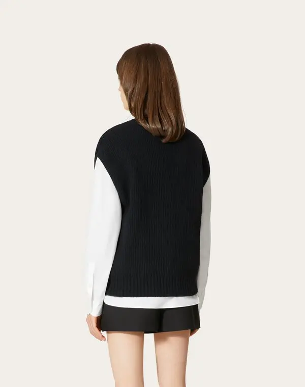 Valentino Garavani Open-knit Wool-blend Vest