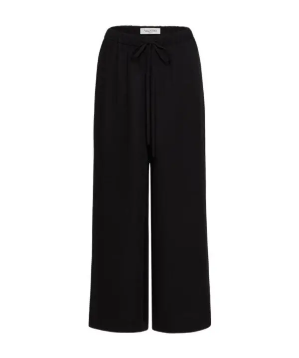 Valentino Garavani Tied-waist Wide-leg Trousers