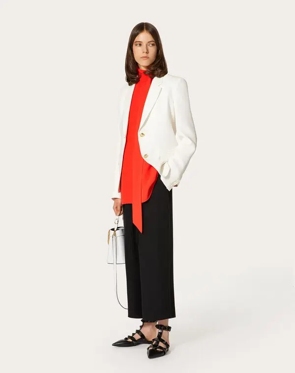 Valentino Garavani Tied-waist Wide-leg Trousers