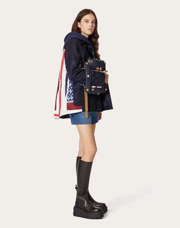 Valentino Garavani Foulard Archive Print Peacoat