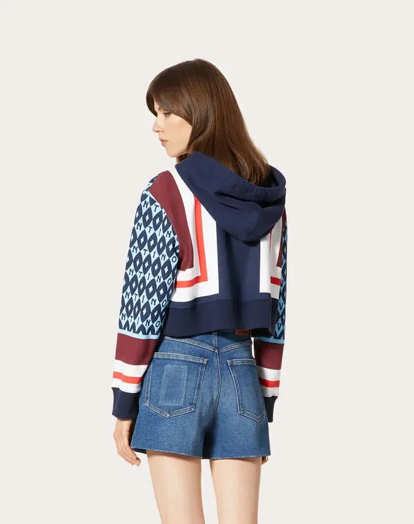 Valentino Garavani Logo-print Striped Hoodie