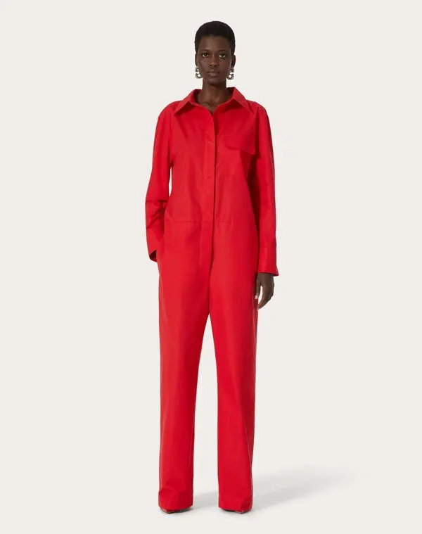 Valentino Garavani Compact Popeline Jumpsuit