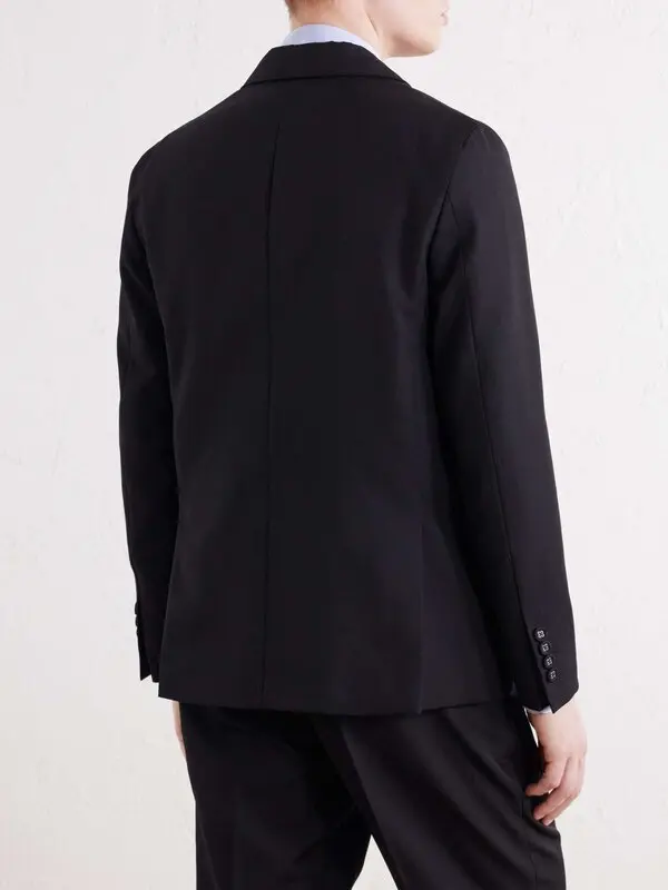 Officine Générale Leon Double-breasted Virgin Wool Suit Jacket