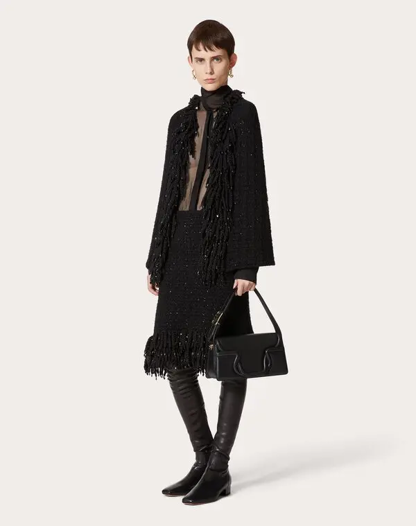 Valentino Garavani Fringed Hem Cloak