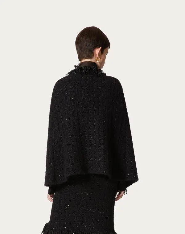 Valentino Garavani Fringed Hem Cloak