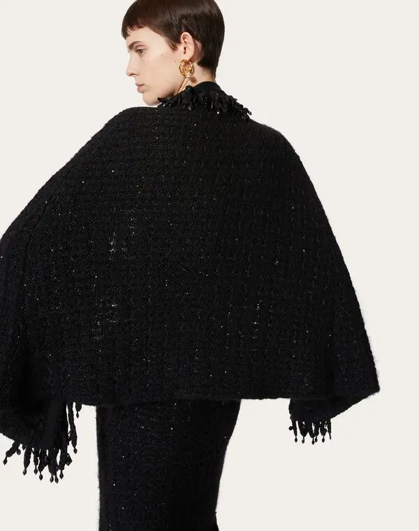 Valentino Garavani Fringed Hem Cloak