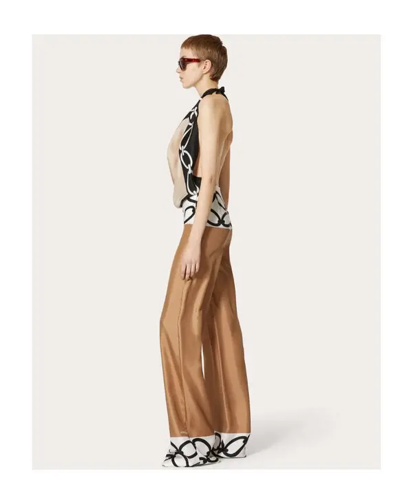 Valentino Garavani Chain 1967 Foulard Silk Jumpsuit
