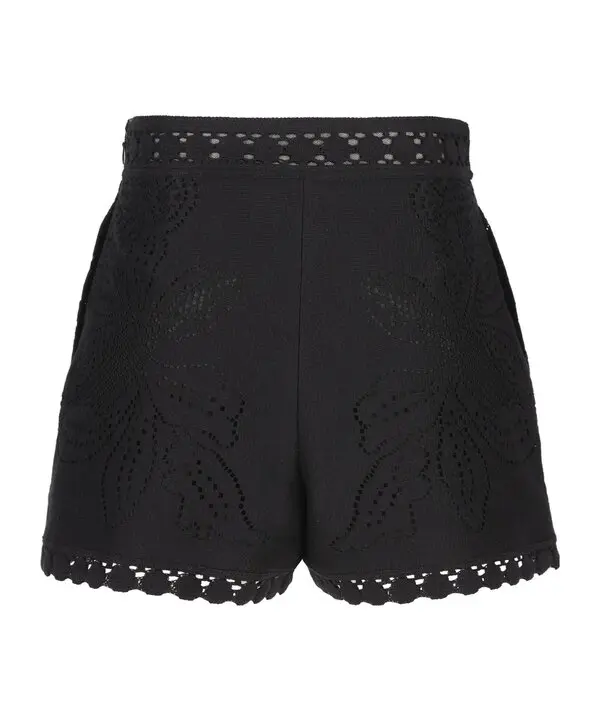 Valentino Garavani Floral Patterned High Waist Shorts