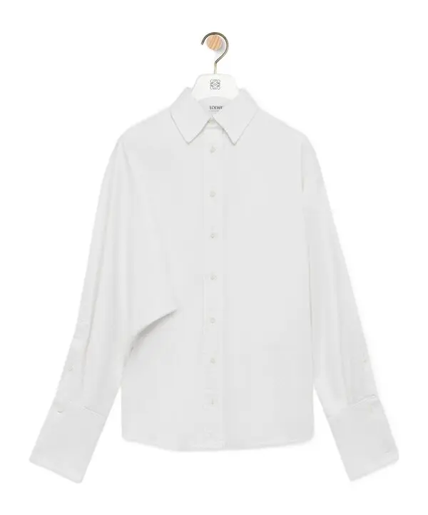 Loewe Wrap Shirt In Denim - White