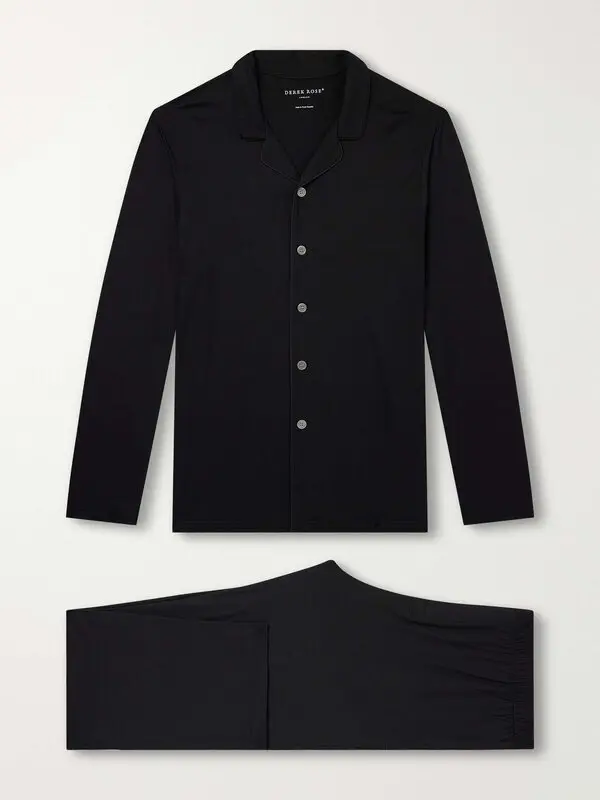Derek Rose Basel 1 Stretch-modal Jersey Pyjama Set