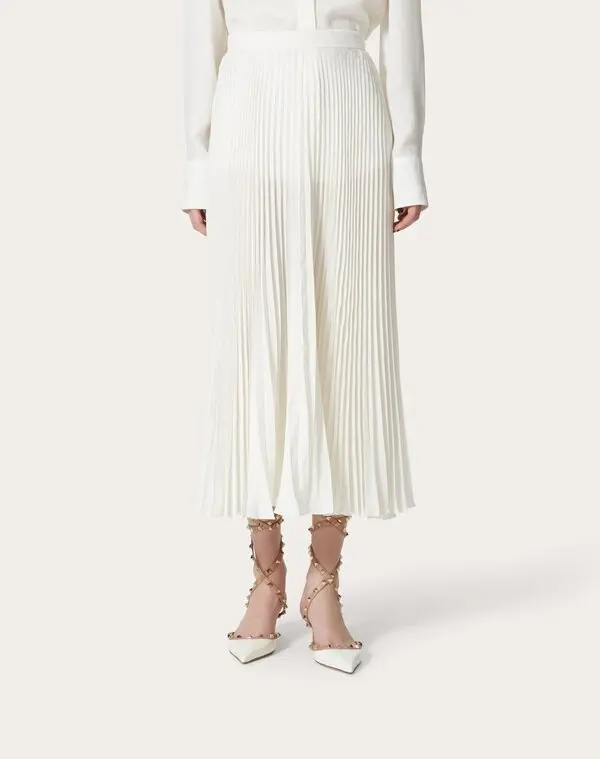Valentino Garavani Jacquard Iconographe Pleated Skirt